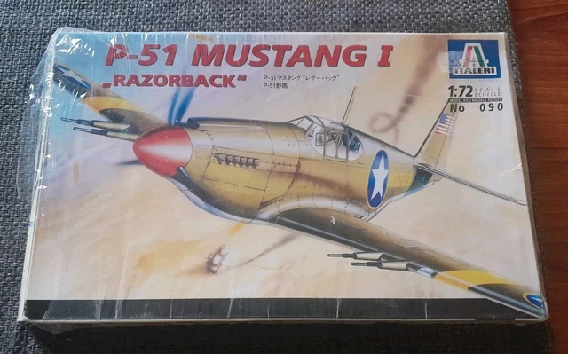 P-51 MUSTANG I Razorback Italeri 1:72 Scale £7.99 - PicClick UK