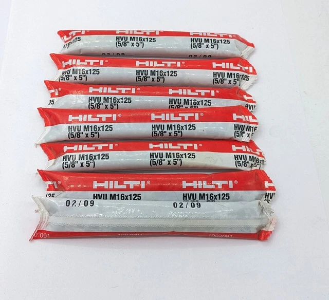 HILTI HVU M16X125 (5/8 " x 5 ") Verbundankterpatrone Concrete Fixing ...