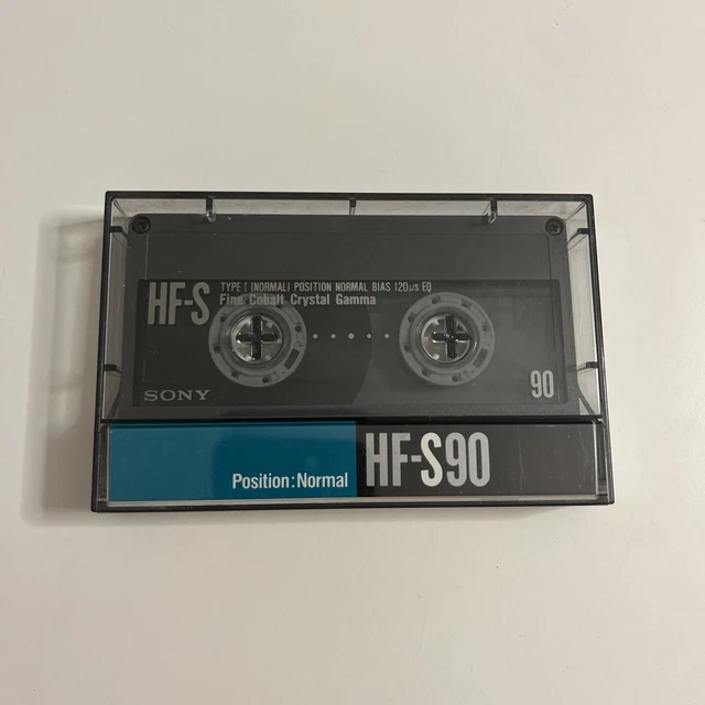SONY HF-S90 TYPE I Cassette Normal Position BIAS 120us EQ Fine Cobalt £ ...