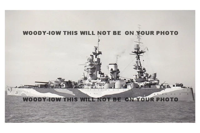 RP10123 - ROYAL Navy Warship - HMS Rodney , built 1927 - print 6x4 £2. ...