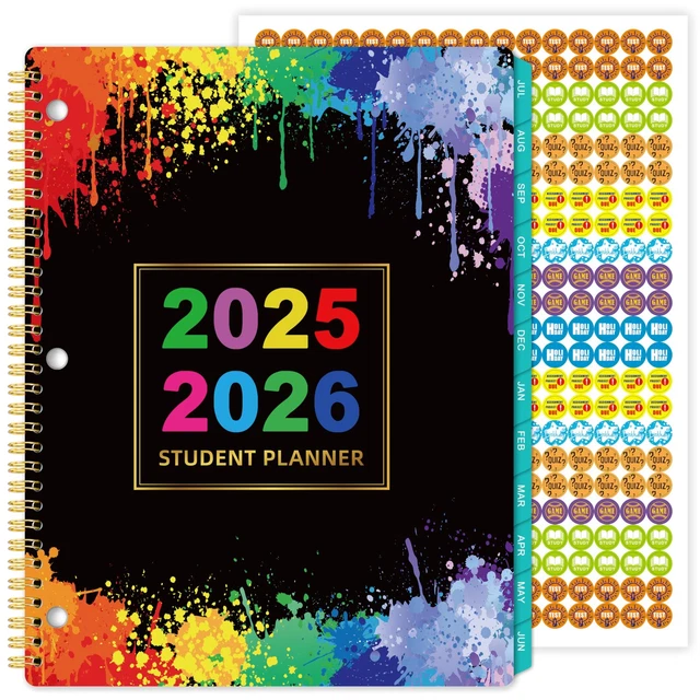 STUDENT PLANNER 2025-2026 - Academic Organizer July 2025-June 2026, 9 ...