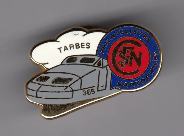 RARE PINS PIN'S .. Train Railways Sncf Tgv Motrice Club Timbre Cpa Tarbes 65 ~Es EUR 6,99 ...