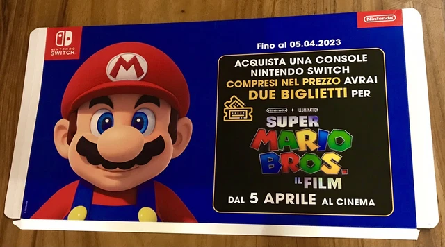 SUPER MARIO BROS Film Promo Store Official Pop Display Standee 67x40 CM ...