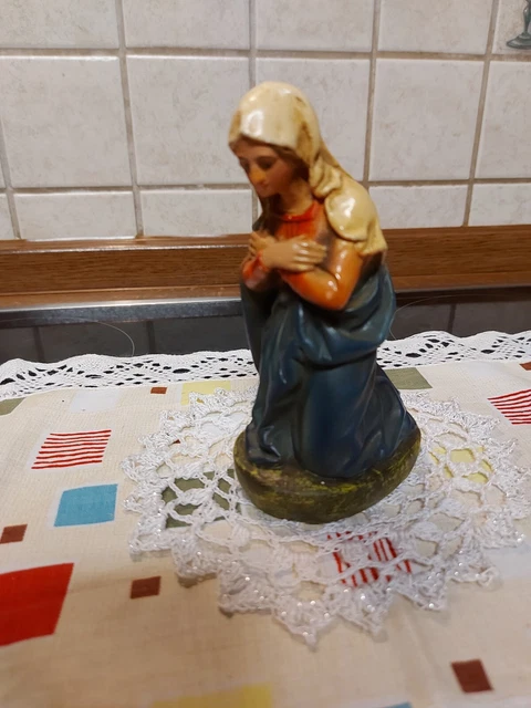 ALTE KRIPPENFIGUR MARIA Gips, 14 cm P G K gemarkt EUR 15,00 - PicClick DE