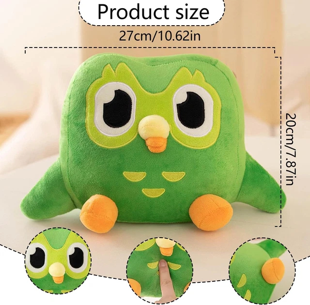 GREEN DUOLINGO OWL Plush Toy Duo Owl Cartoon Anime Owl Doll £11.86 ...