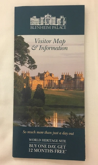 BLENHEIM PALACE VISITOR Map & Information Foldout Leaflet / Flyer 2019 ...