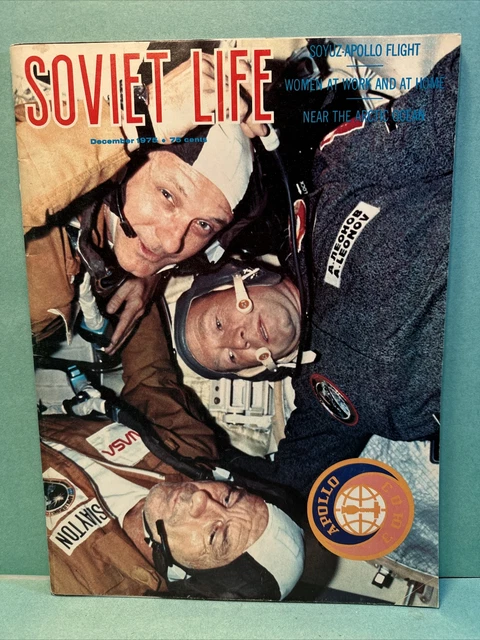1975 SOVIET LIFE Magazine SOYUZ-APOLLO FLIGHT Slayton / Brand ...