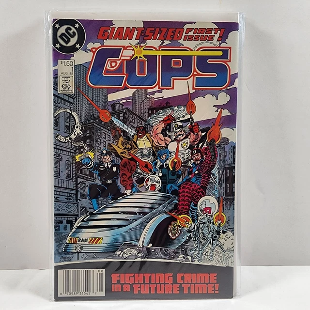 COPS GIANT-SIZED FIRST Issue! #1 Fighting Crime In A Future Time! 1988 ...
