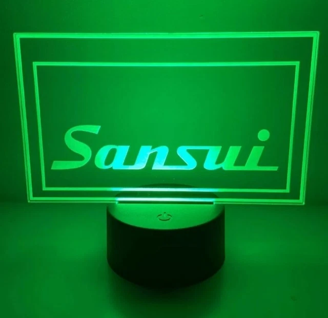 SANSUI LED LIGHT Logo lampada Amplificatore HI- FI high end no marantz ...