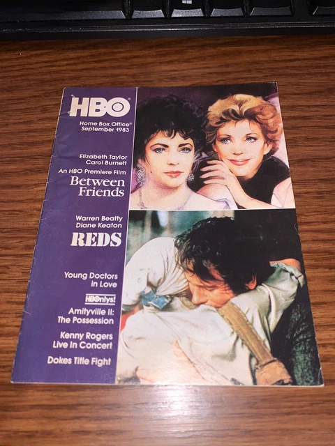VINTAGE HBO GUIDE Sep 1983 BETWEEN FRIENDS/REDS [FRONT] FIRST BLOOD ...