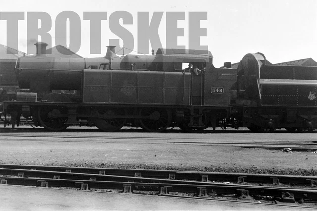 35MM NEGATIVE BR British Railways Steam Loco 348 Class TV-A Swindon ...