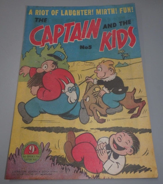 VINTAGE 1955 AUSTRALIAN Printing Comic - Captain and the Kids #5 $25.00 ...