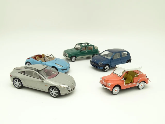 UNIVERSAL HOBBIES NOREV SB 1/43 - Lot de 5 Renault dont Clio / 4L / 4CV ...