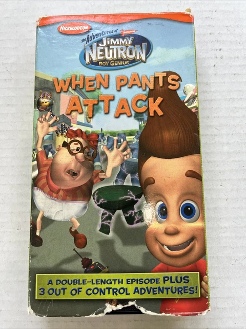 ADVENTURES OF JIMMY Neutron Boy Genius When Pants Attack VHS 2003 ...