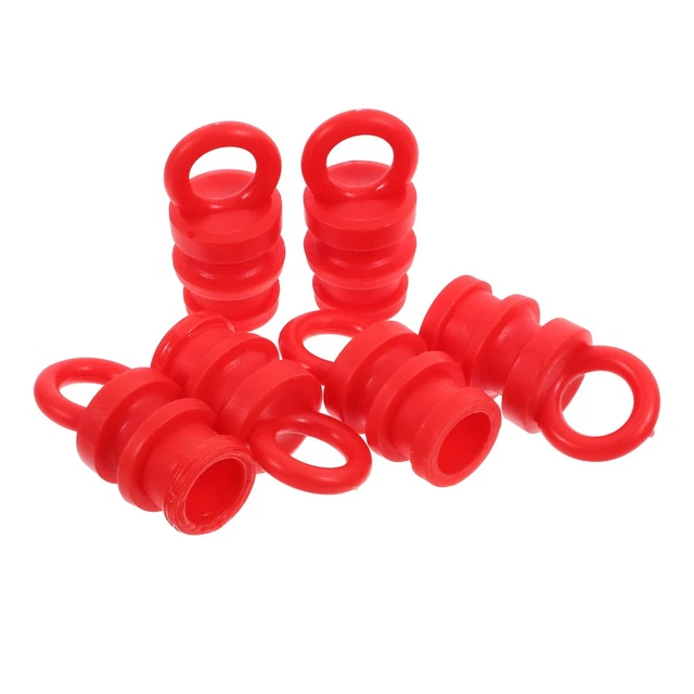 6PCS WARNING COLUMN Caps End Caps Post Rubber Covers Chain Link Fence ...