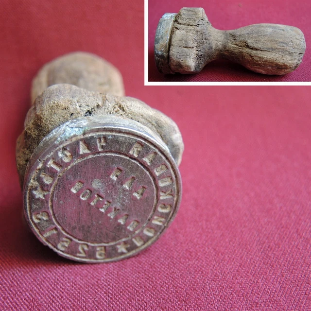 OLD USSR HAND Stamp WAX from Soviet Military UNIT 52513 For Packages ...