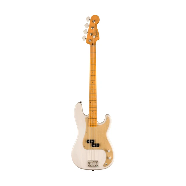 SQUIER FSR CLASSIC Vibe Late 50s Precision Bass Guitar, Maple FB, White ...