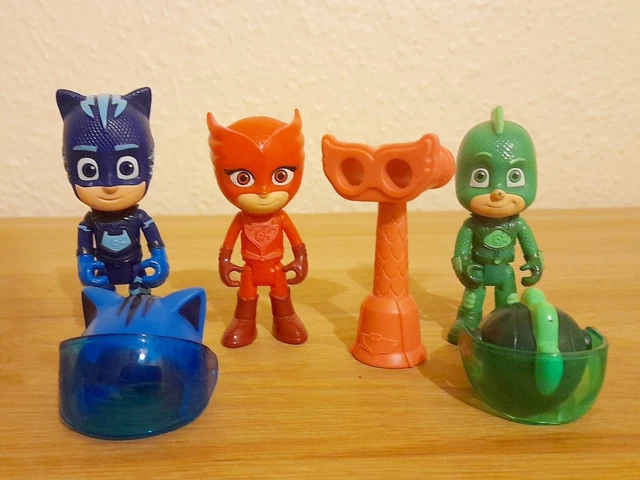 PJ MASKS BUNDLE- Super Moon Catboy Owlette Gekko Spacesuit Figures ...