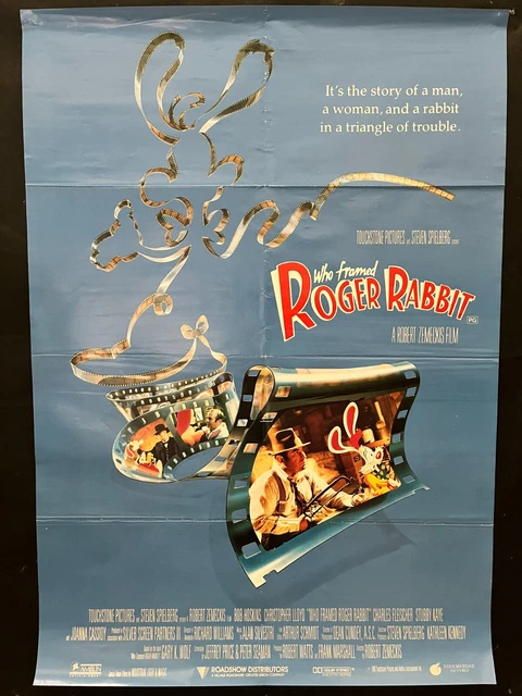 WHO FRAMED ROGER Rabbit 1988 Original Daybill Movie Poster Bob Hoskins ...