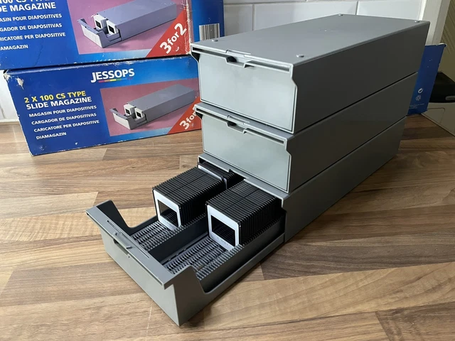 3 X JESSOPS CS TYPE MAGAZINE STORAGE DRAWERS - INCL. SLIDES OF ...