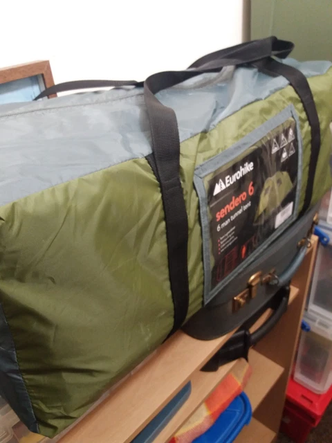 EUROHIKE SENDERO 6 Man Family Tent, Tunnel, Festival Tent, Camping ...