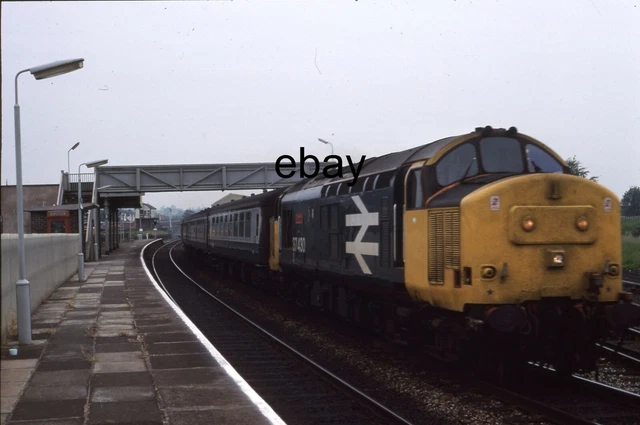 35MM RAILWAY SLIDE- BR Diesel Electric Class 37. 37430 @ Whitchurch £2. ...
