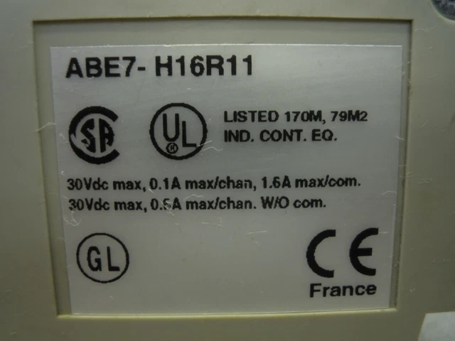TELEMECANIQUE ABE7-H16R11 I/O Interface Module Base 16 Channel Cutter ...