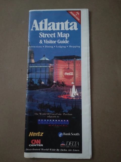 ATLANTA, GEORGIA - Street Map & Visitor Guide £3.50 - PicClick UK