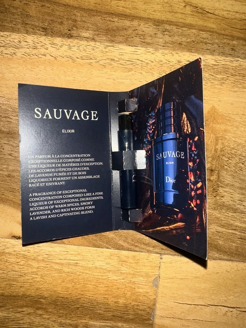 DIOR SAUVAGE ELIXIR Mens Parfum concentrate 1ml sample spray £4.49 ...
