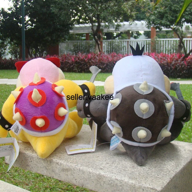 2X NINTENDO SUPER Mario Bros Koopalings Roy & Morton Jr. Koopa 7" bambola giocattolo di peluche ...