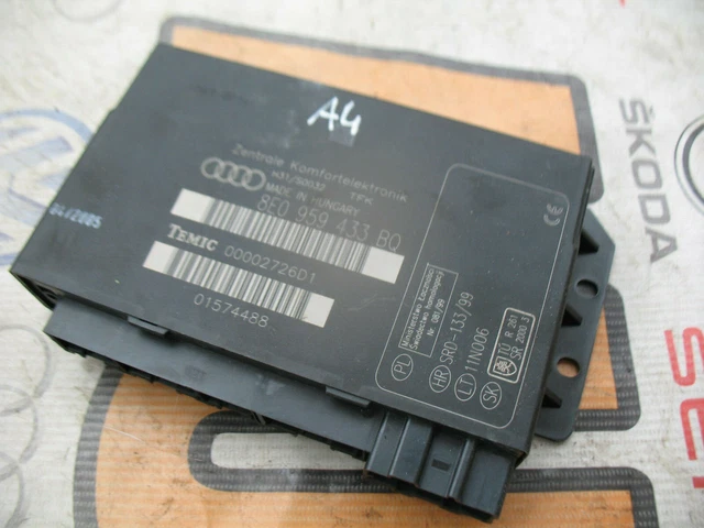 AUDI A4 B6 B7 8E Comfort/Convenience Control Module Bcm 8E0959433Bq £114.00 - PicClick UK