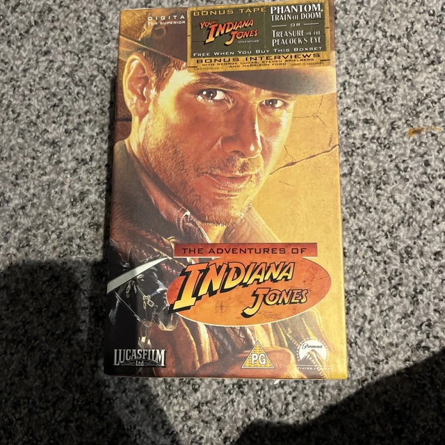 “THE ADVENTURES OF Indiana Jones” VHS Trilogy Box Set £1.50 - PicClick UK