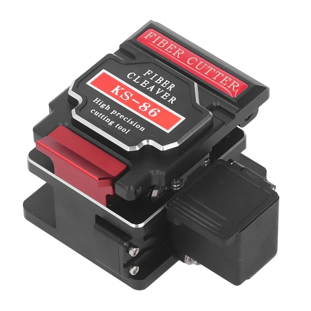 FIBER OPTIC CLEAVER High Accuracy Silicon Optical Fiber Cutter Readable ...