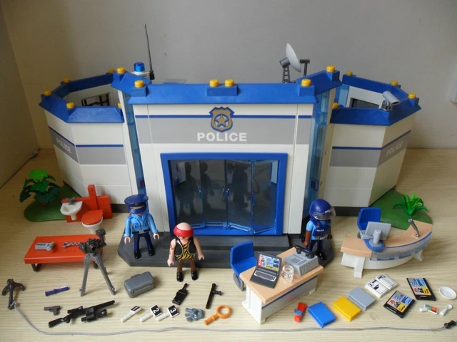 PLAYMOBIL POLICE STATION 4264 Complete (Jail,Prison,FiguresAccessoreis ... PLAYMOBIL POLICE STATION 4264 Complete (Jail,Prison,FiguresAccessoreis ...
