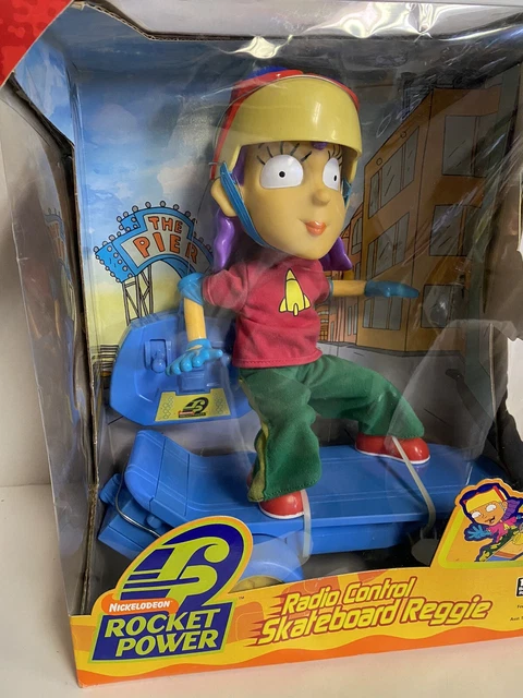 NICKELODEON ROCKET POWER Remote Control Skateboarding Reggie Figure In ...