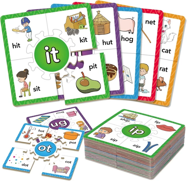 PHONICS PUZZLE GAMES, Spelling Flash Cards, Sight Word Flash... $22.72 ...