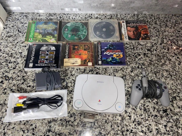 OFFICIAL SONY PLAYSTATION 1 PS1 Slim PSone Console Complete w ...
