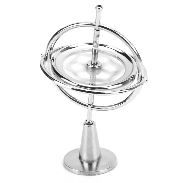 METAL GYROSCOPE ANTI Gravity Rotating Top Gyroscope Balance Toy ...