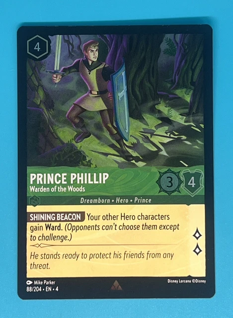 FEUILLE DISNEY LORCANA Ursula's Return Prince Phillip Warden of the ...
