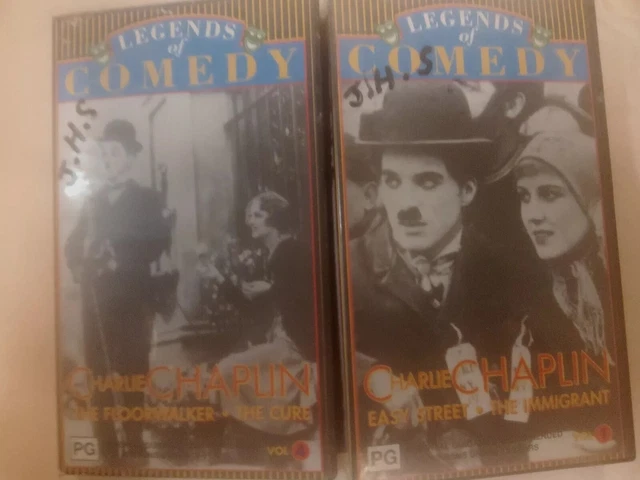 CHARLIE CHAPLIN LEGENDS Of Comedy Vhs Video Tapes 2x Tapes $12.00 ...