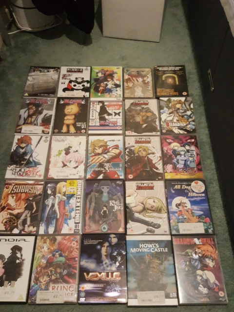 HUGE ANIME MANGA DVD Lot MVM ADV Bleach Full metal Alchemist Studio ...