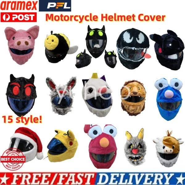 MOTORCYCLE HELMET HAT Cover Motorbike Funny For Outdoor Personalized ...