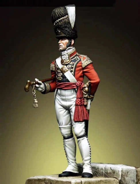 1/32 SCALE 54MM Napoleonic British Grenadier Guard Figurine Historical ...