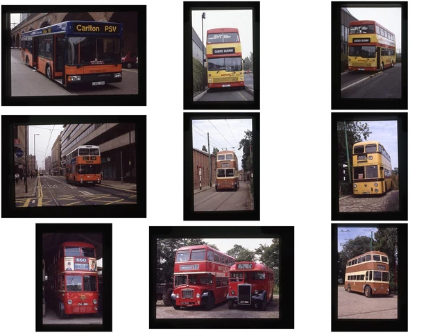 13 ORIGINAL BUS & trolleybus slides - Carlisle, Manchester, Rotherham ...