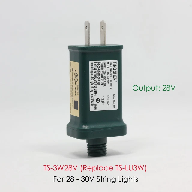 TING SHEN TS-3W28V LED Adapter, Seasonal-Use UL DC 28V LED Driver ...