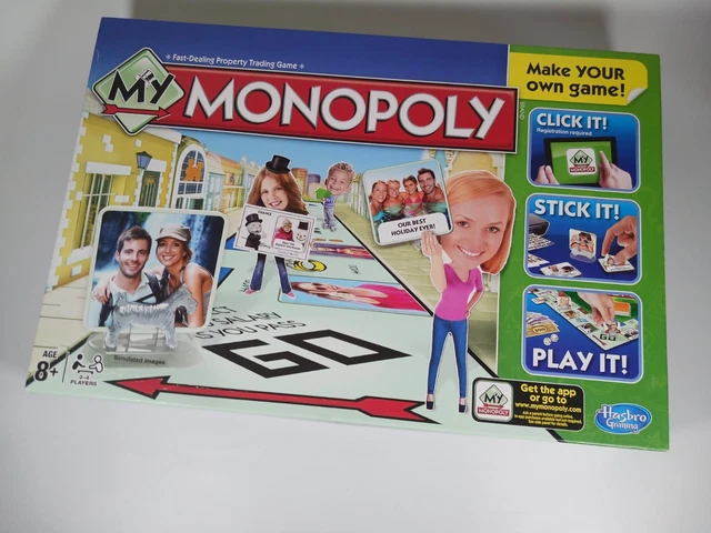 MY MONOPOLY BOARD Game Make Your Own Game Hasbro Personalize Sealed ...
