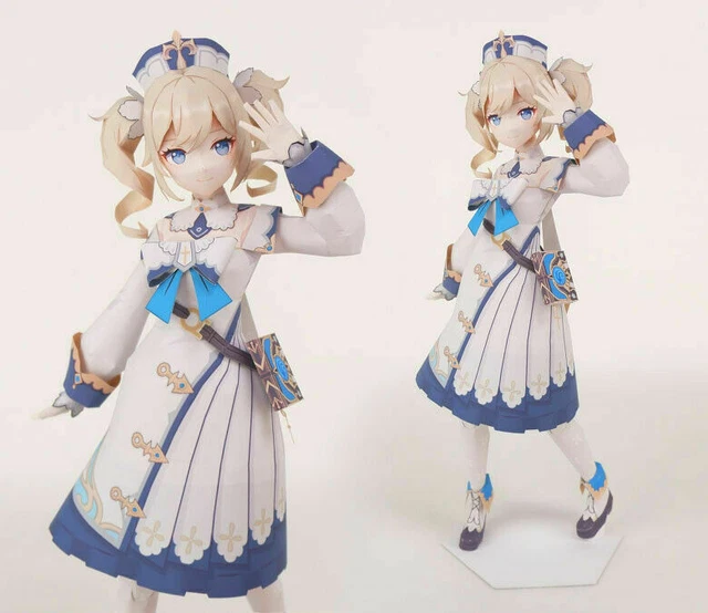 GENSHIN IMPACT SHINING Miracle Barbara Diy Anime Figure Paper Model ...