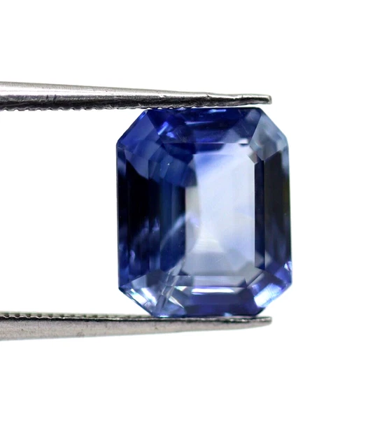 2.80 CT VS sans Défaut Certifié Naturel Bleu Saphir Octogone Coupe ...