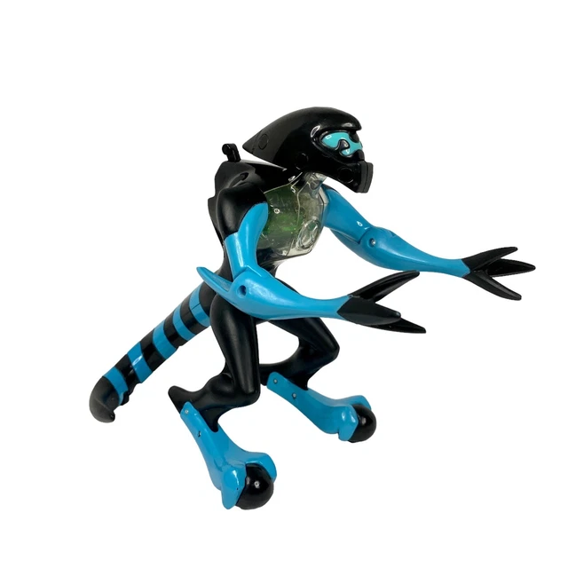 BEN 10 DNA Alien Heroes XLR8 Clear Chest 6" Bandai Figure 2007 1st ...