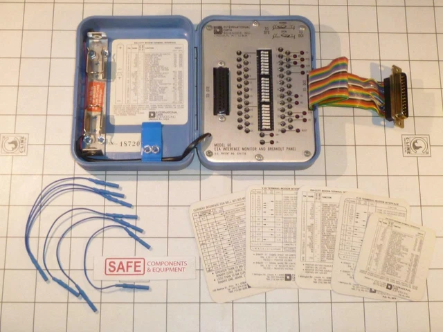 EIA INTERFACE MONITOR Breakout Box Model M60 Int'l Data Sciences Line ...